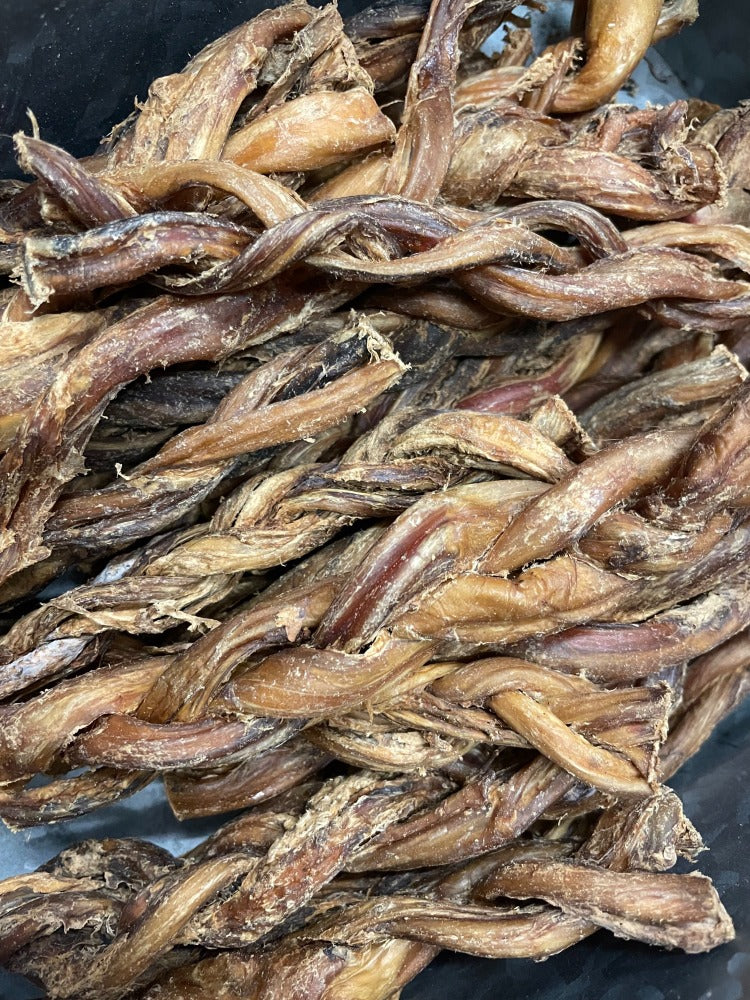 Natural Braided Buffalo Pizzle x1 – Bicester Dog Food
